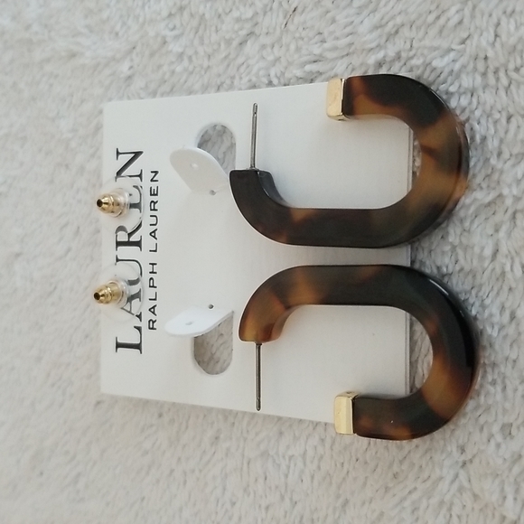 Ralph Lauren | Jewelry | New Ralph Lauren Tortoise Choop Earrings ...